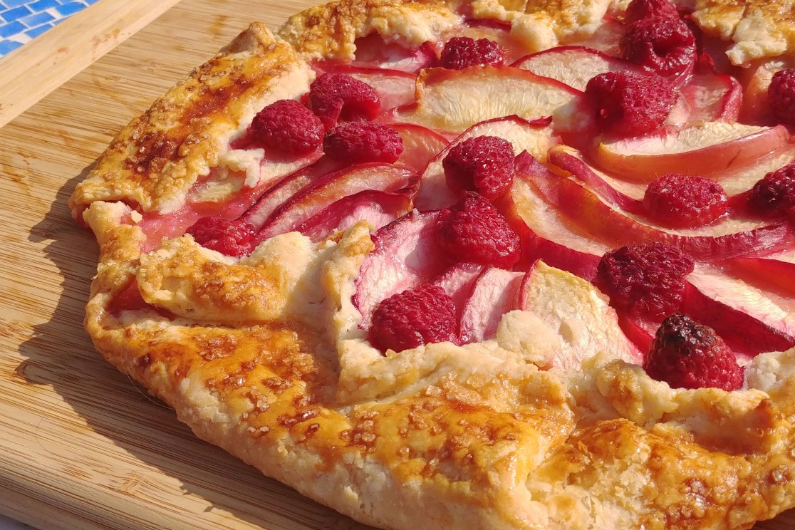 Nectarine Raspberry Galette | Sweet Jumbles